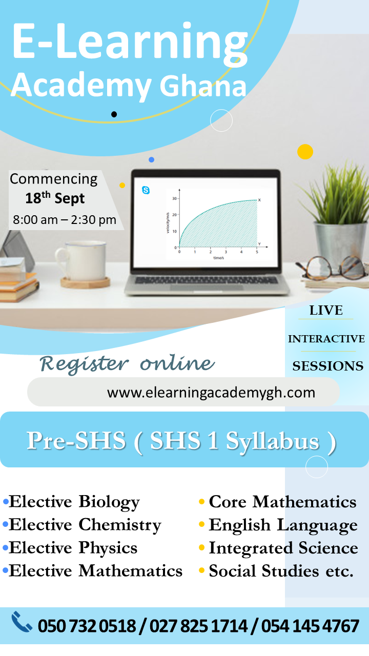 SHS 1 Exams – e-Learning Academy Ghana